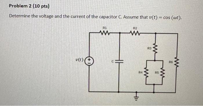 Solved Determine the voltage and the current of the | Chegg.com