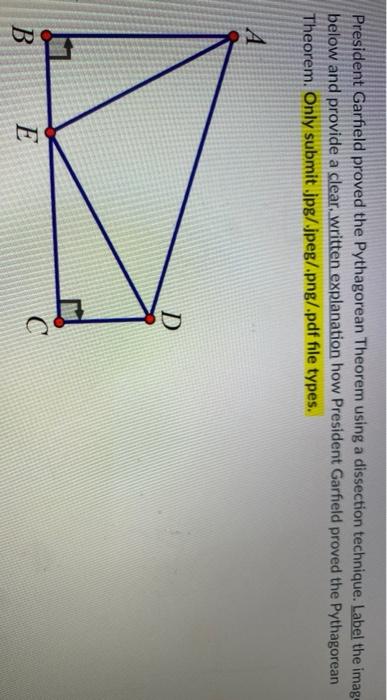 Solved President Garfield proved the Pythagorean Theorem | Chegg.com