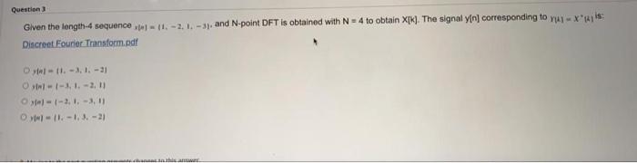 Solved Given the 8-point sequence | Chegg.com