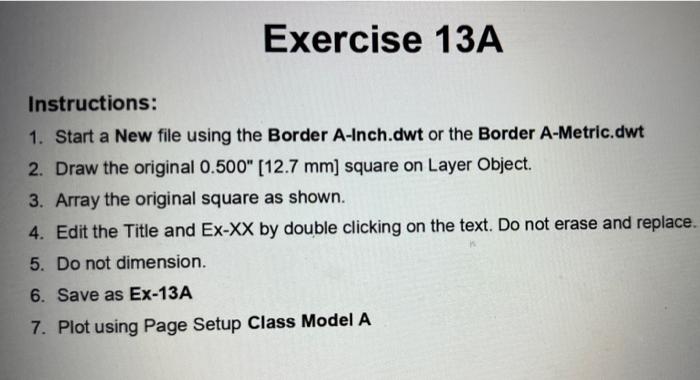 Solved Instructions: 1. Start a New file using the Border | Chegg.com