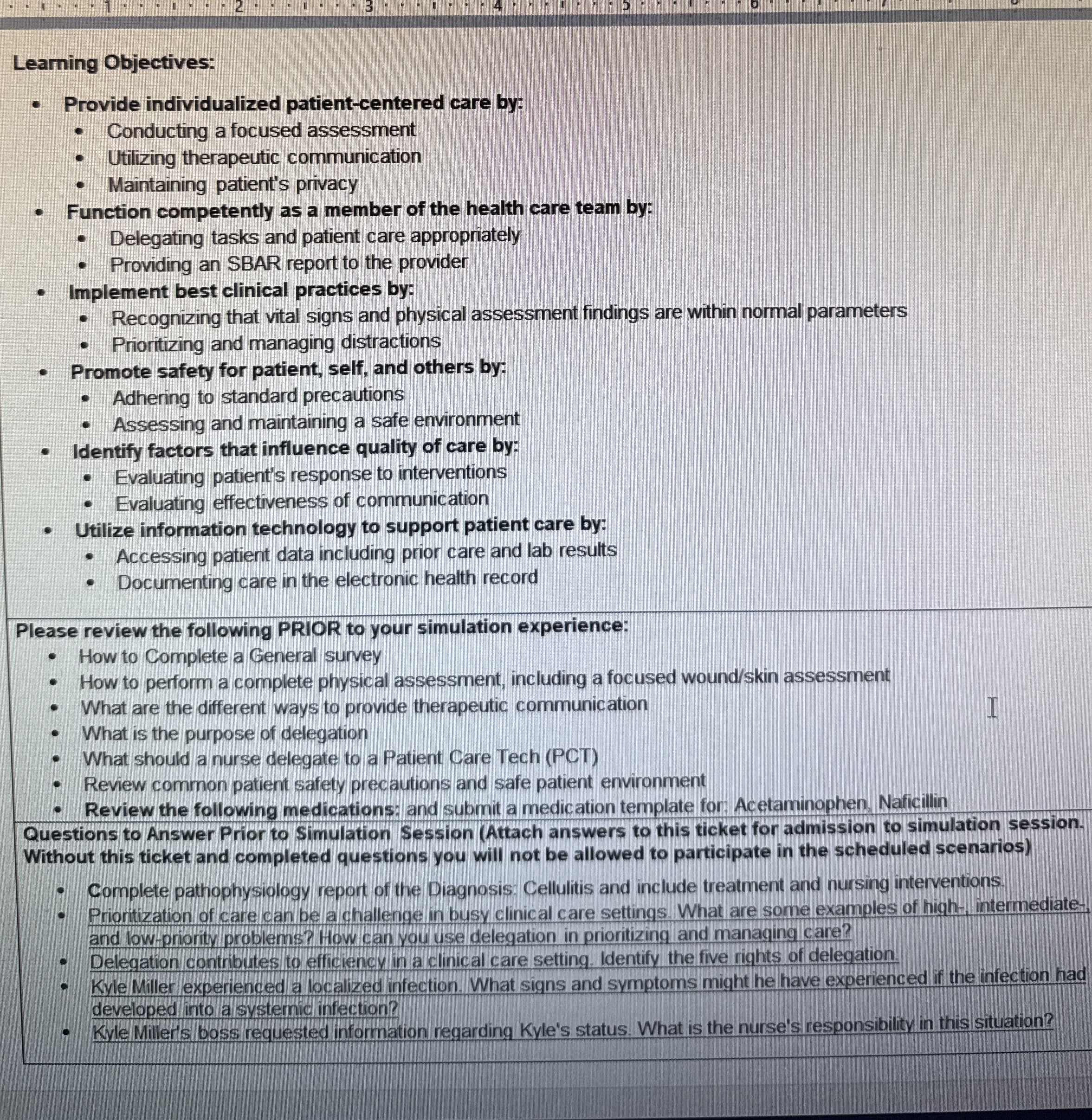 Solved Learning Objectives:Provide individualized | Chegg.com
