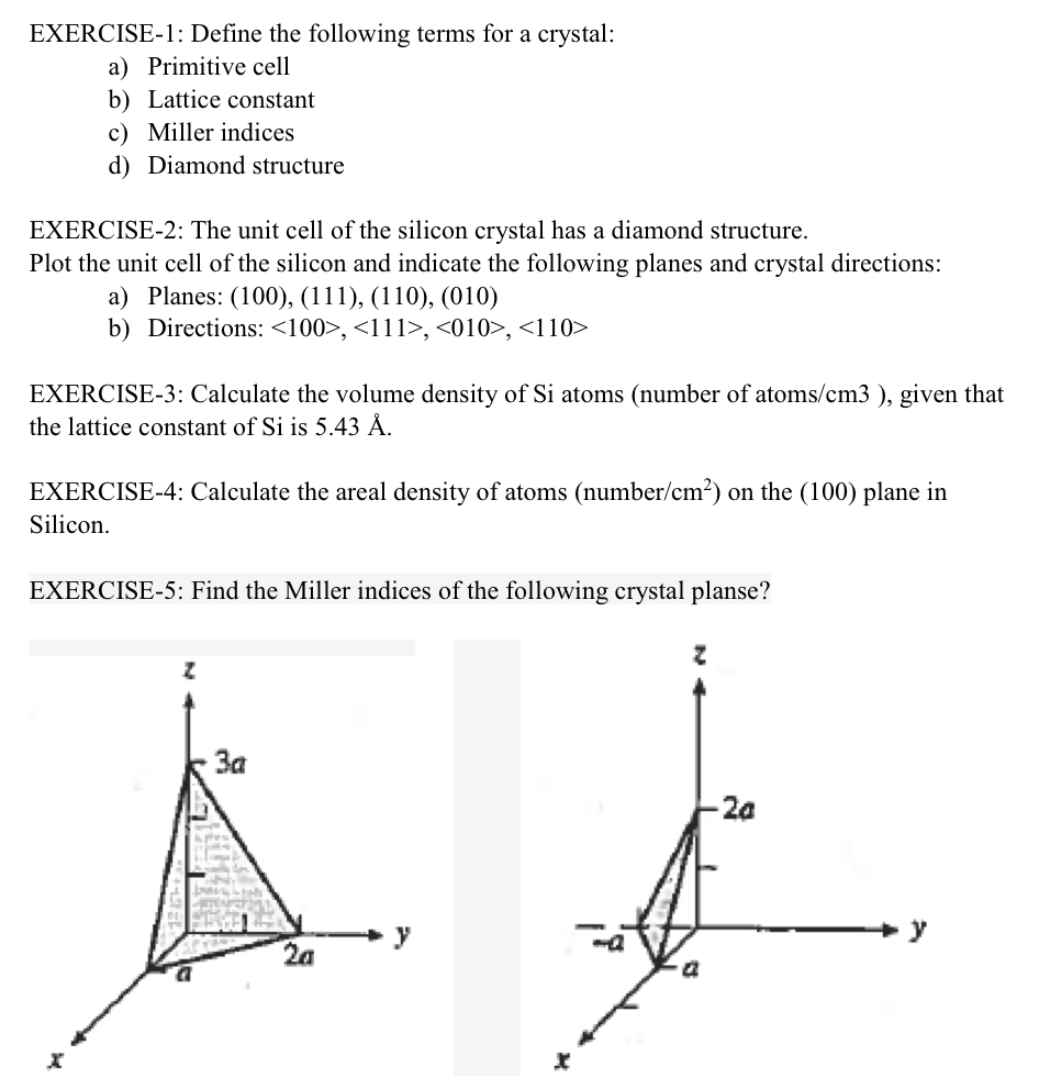Solved by an EXPERT EXERCISE-1: Define the following terms for a ...