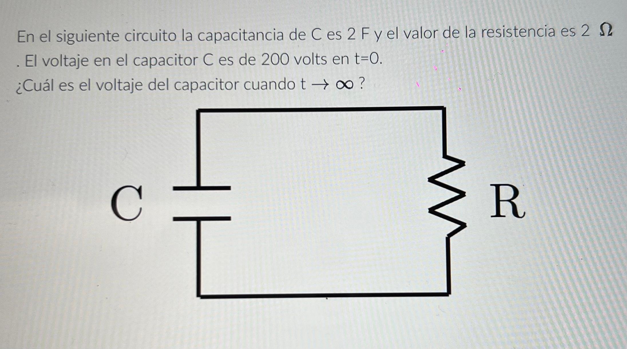 Solved AYUDA En el siguiente Circuito, la capacitancia es de | Chegg.com