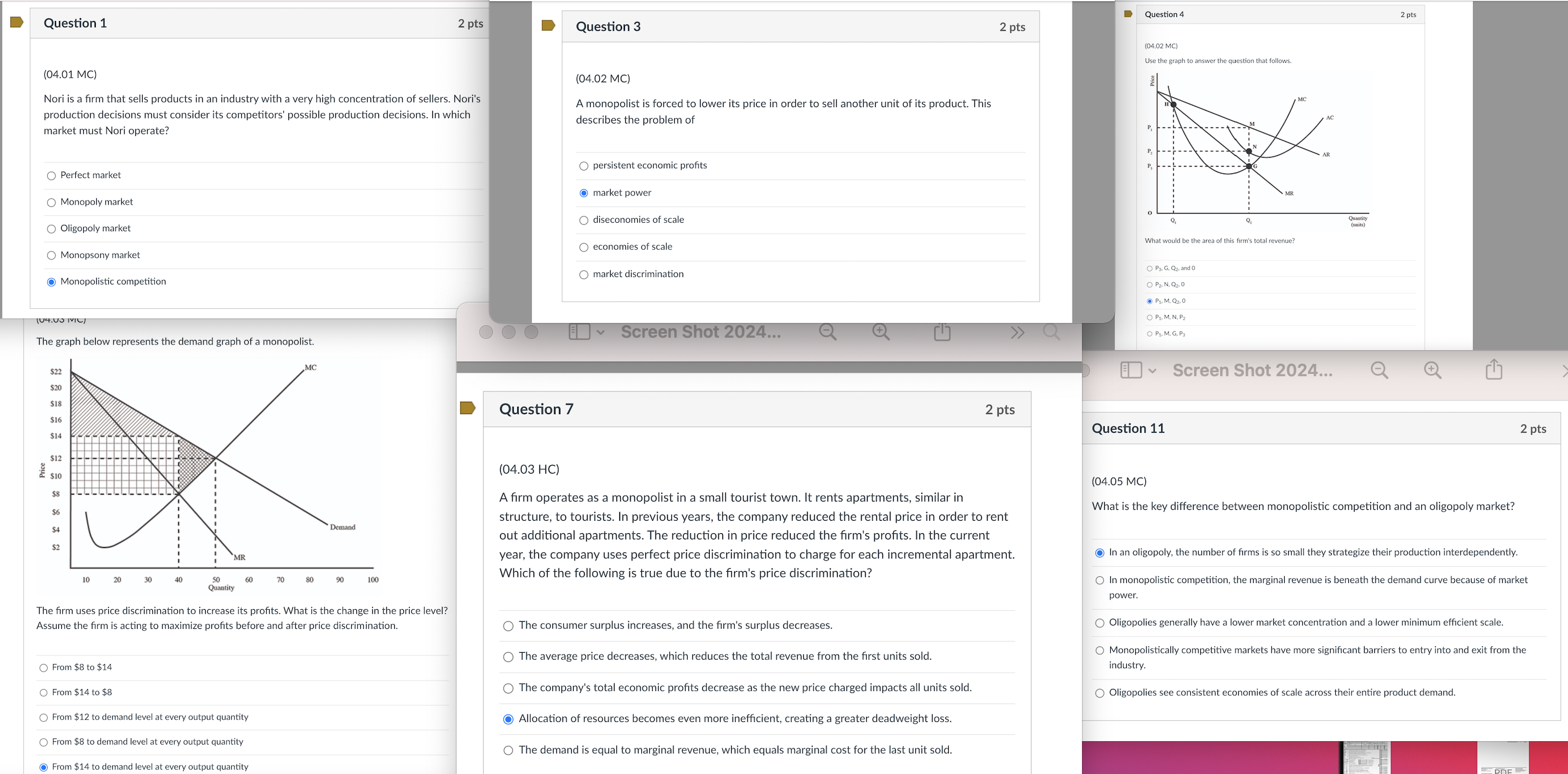 Solved MicroeconomicsPlease help me with these questions. | Chegg.com
