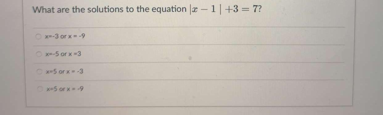 Solved What are the solutions to the equation | Chegg.com