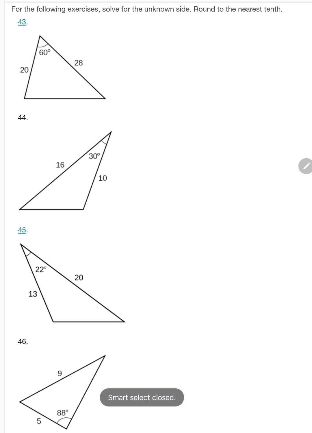 Solved For the following exercises, solve for the unknown | Chegg.com