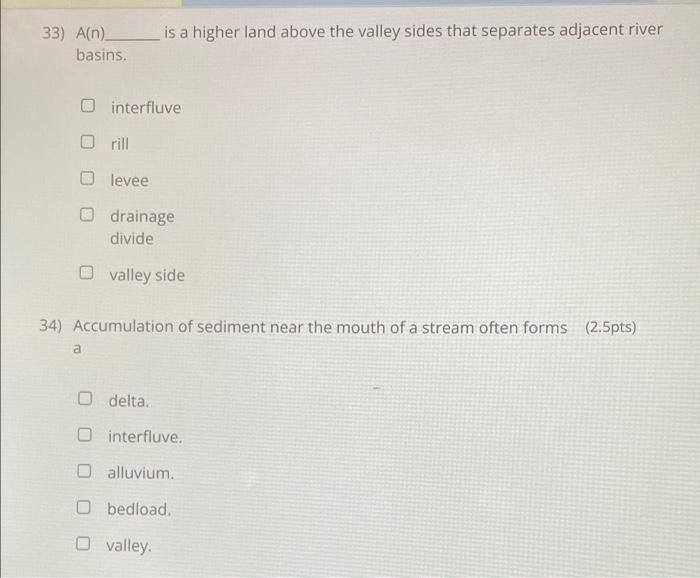 Solved (2 31) Iso lines drawn on maps joining areas of equal | Chegg.com