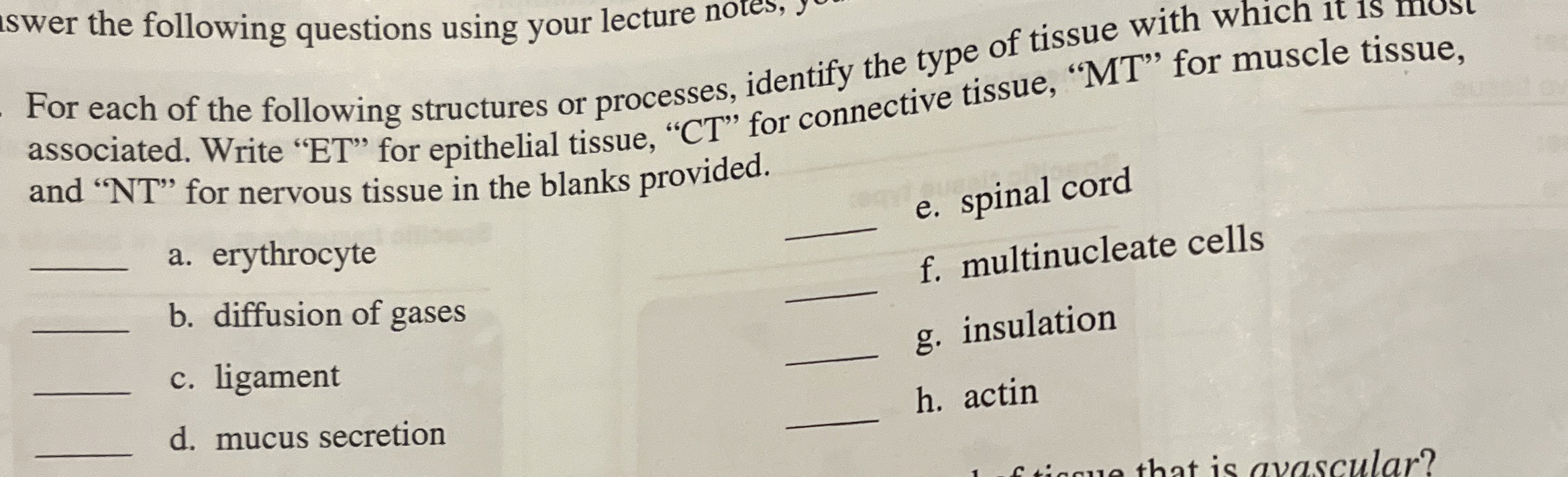 Solved swer the following questions using your lecture | Chegg.com