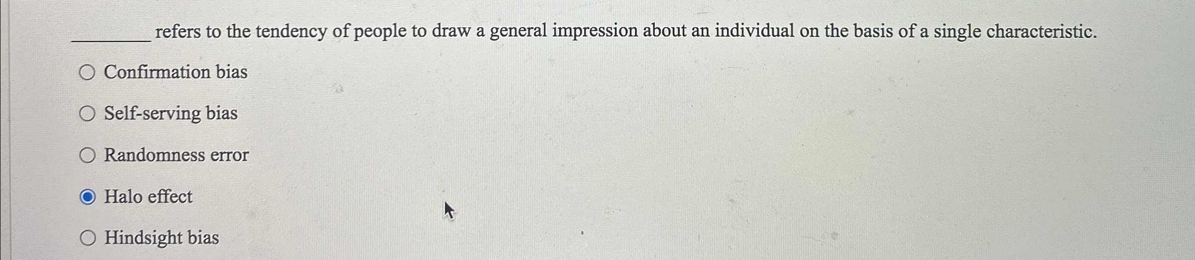 Solved q, ﻿refers to the tendency of people to draw a | Chegg.com