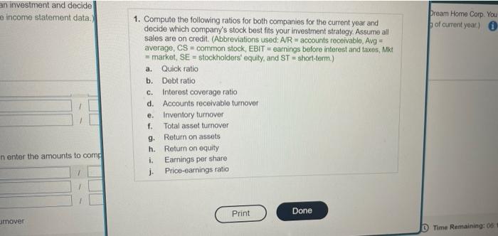 Solved Data table Selected income statement data for the | Chegg.com