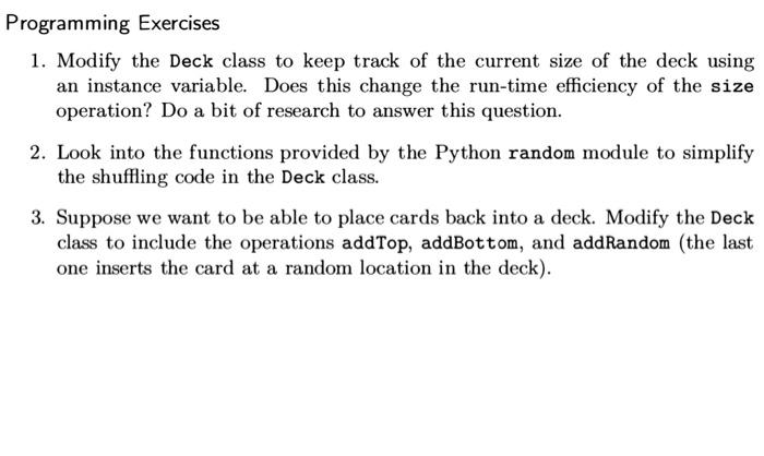 Solved Programming Exercises: p 103 / 1, 2, 3- all of these | Chegg.com