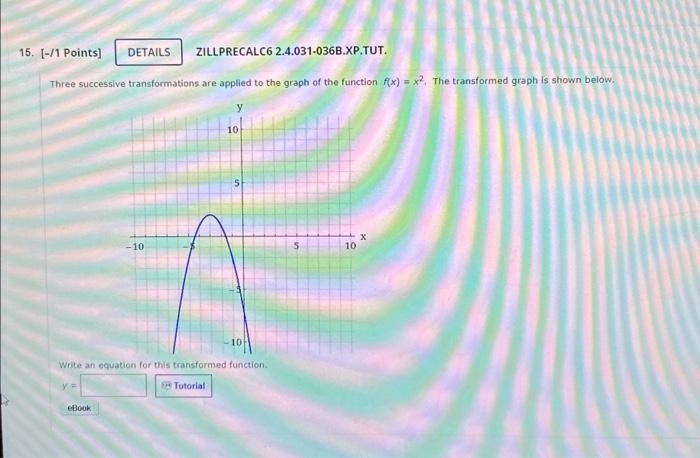Solved Three Successive Transformations Are Applied To The