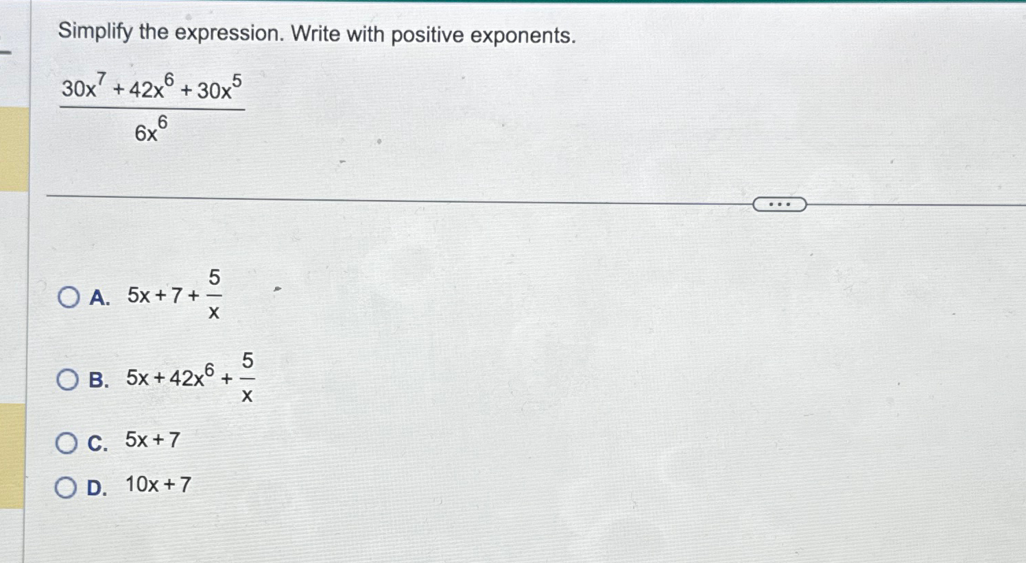 Solved Simplify the expression. Write with positive | Chegg.com