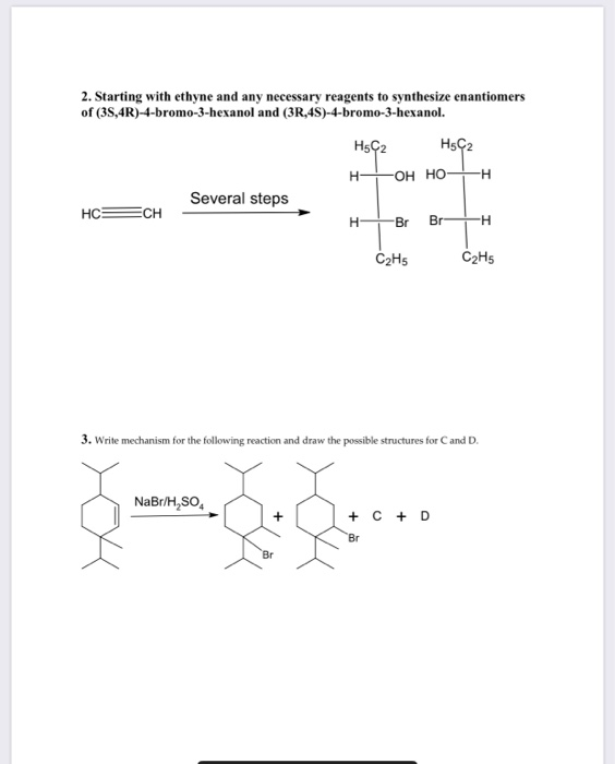 Solved Chem 2323 Orgi Homework #15 H2SU2020 1. Following the | Chegg.com