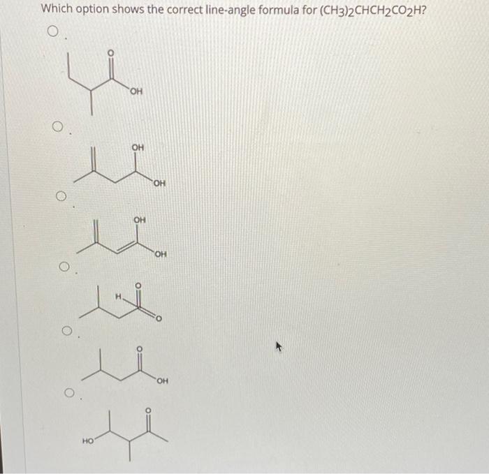 Solved Which option shows the correct line-angle formula for | Chegg.com