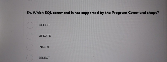 Solved Which Sql Command In Boomi Is Not Supported By The 0857