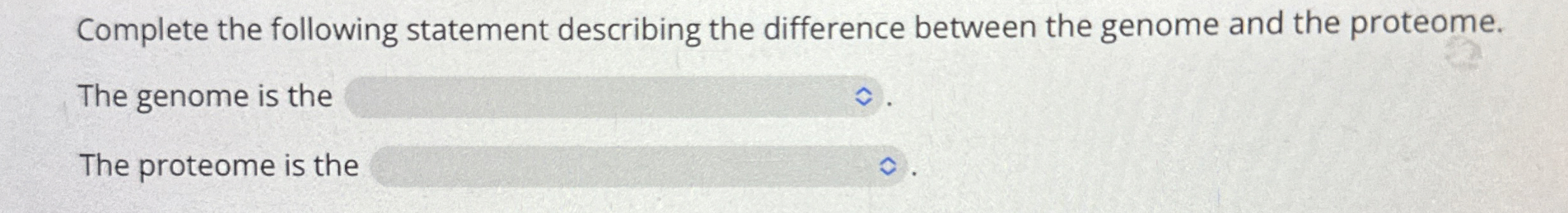 Solved Complete the following statement describing the | Chegg.com