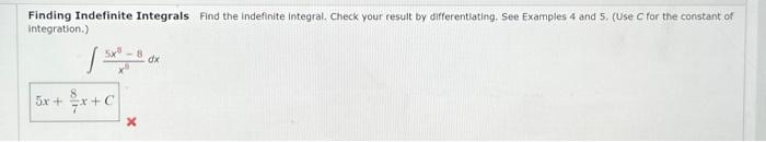 Solved Finding Indefinite Integrals Find the indefinite | Chegg.com
