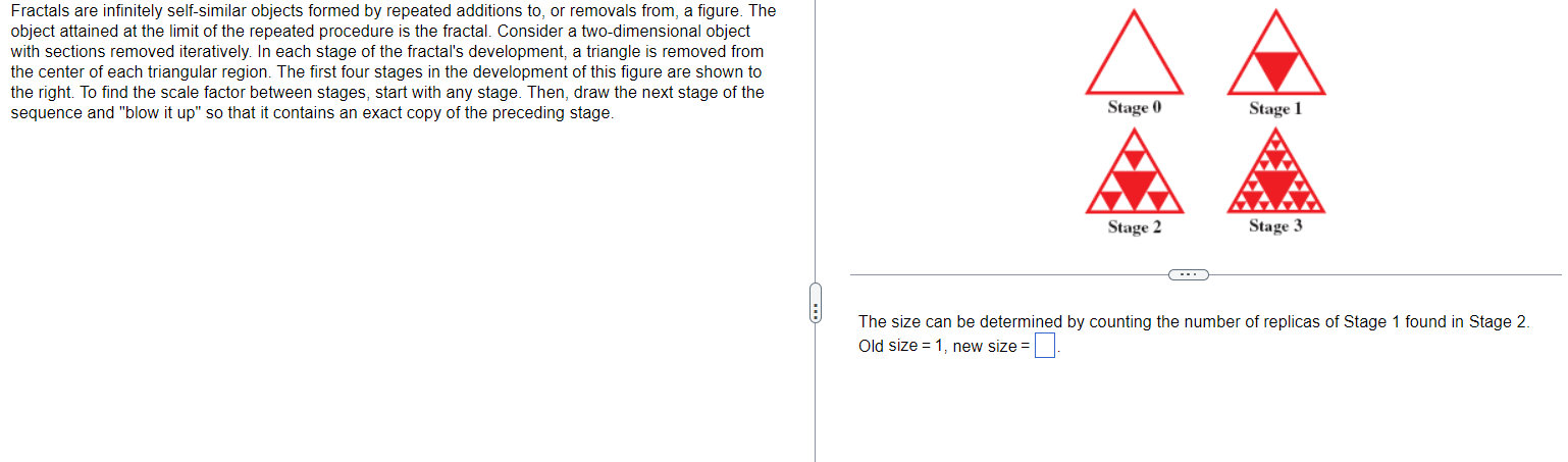 Solved Fractals are infinitely self-similar objects formed | Chegg.com