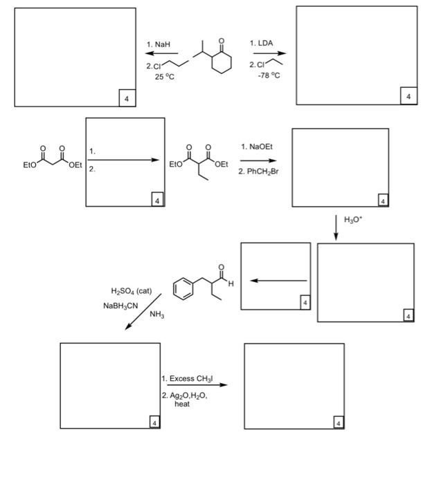 Solved fill in the major products and reagents for the | Chegg.com