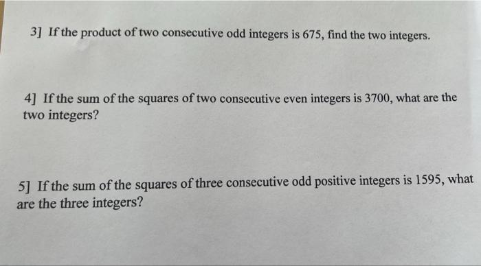 Solved 1] One positive integer is 7 less than 6 times | Chegg.com