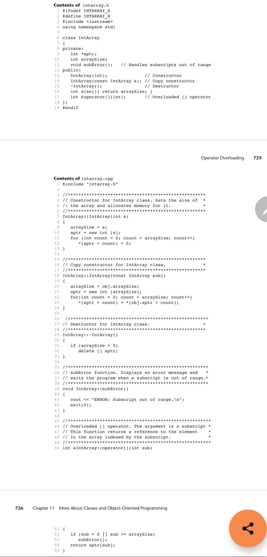 Solved Contents of intarray.h 1 #ifndef INTARRAY_H 2 #define | Chegg.com