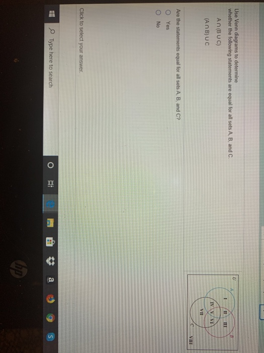 Solved Use Venn diagrams to determine whether the following | Chegg.com