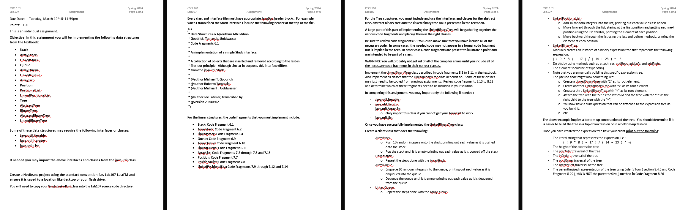 Please code in its entirety using Java | Chegg.com