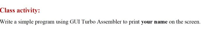 Solved Class Activity Write A Simple Program Using Gui 5065