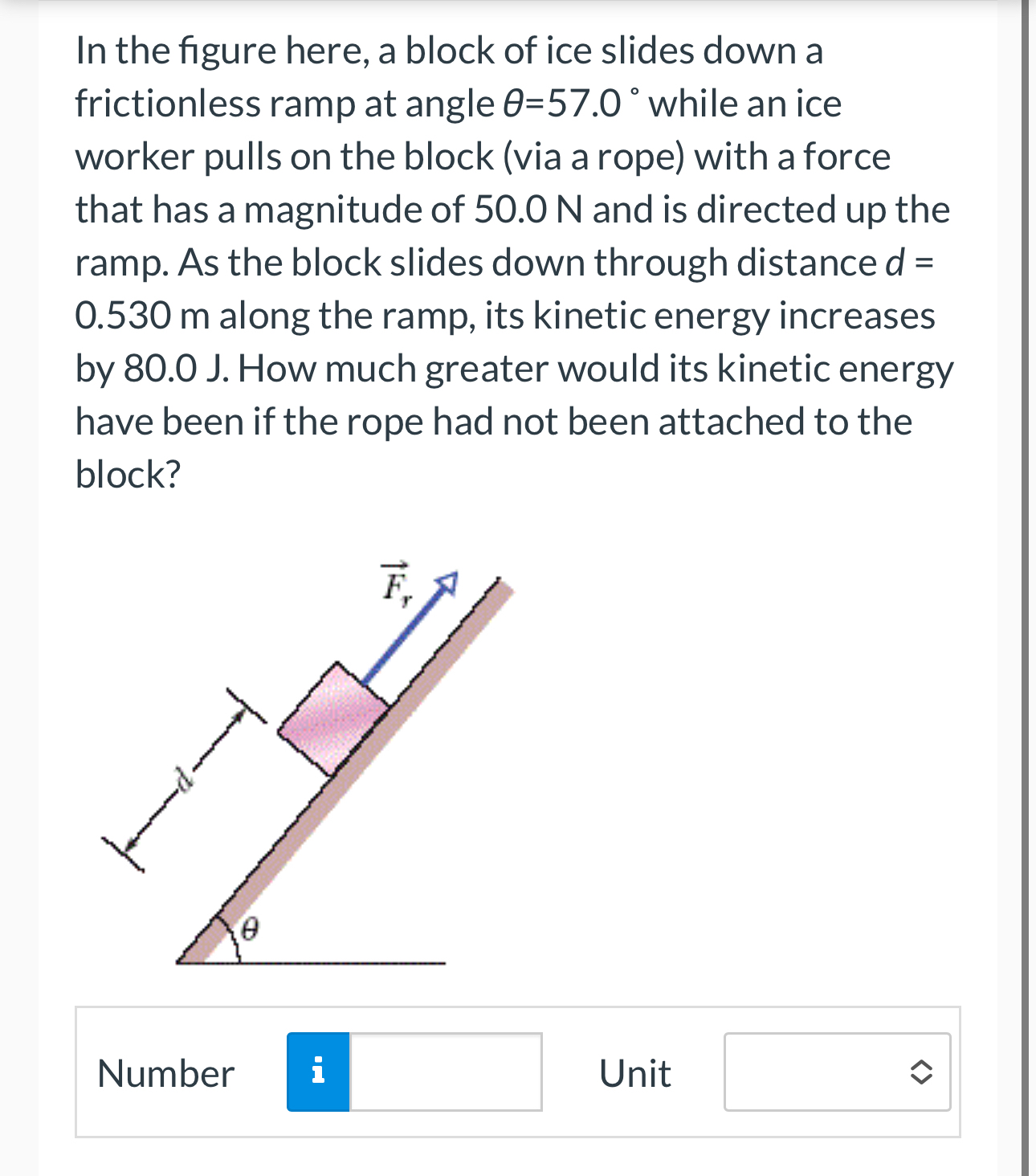 Solved In the figure here, a block of ice slides down a | Chegg.com
