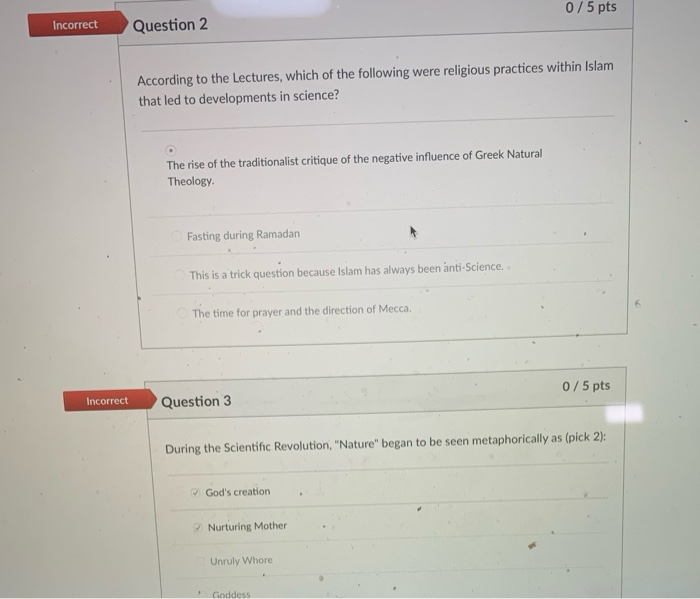 Solved 075 pts Incorrect Question 1 According to the | Chegg.com Solved 075 pts Incorrect Question 1 According to the | Chegg.com