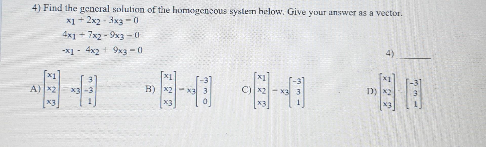 Solved Solve the problem. 3) Let v1 = V2 8, v3 Determine if | Chegg.com