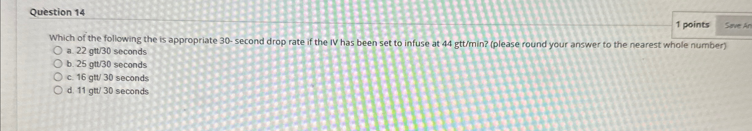 Solved Question 141 ﻿pointsWhich of the following the is | Chegg.com
