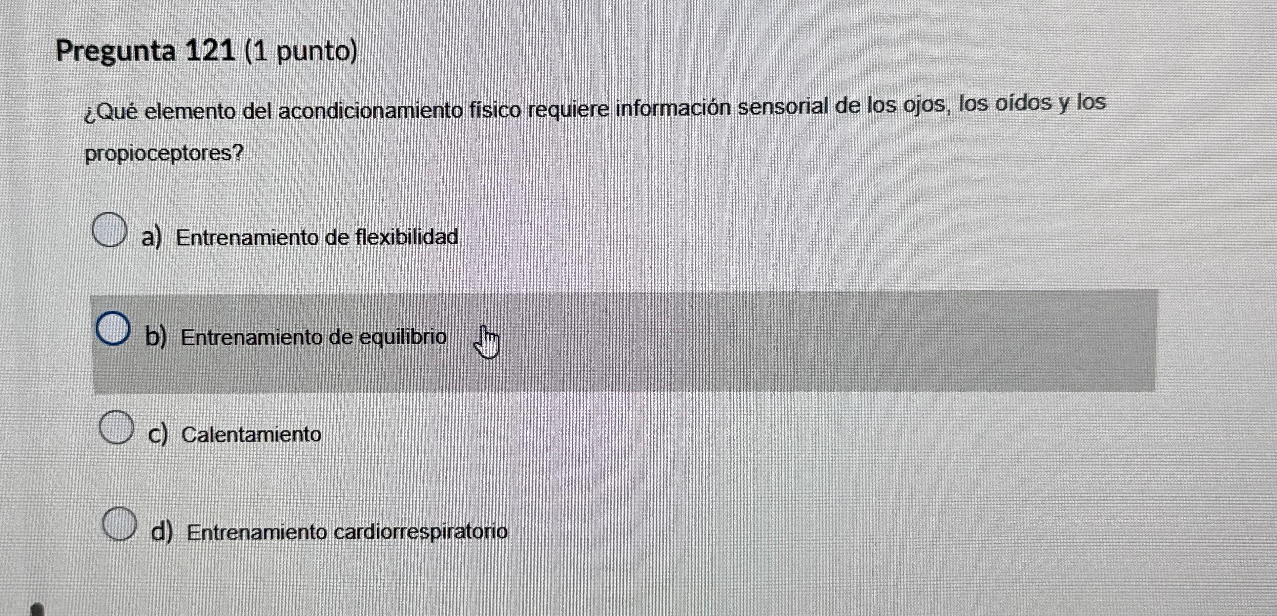 Solved Pregunta 121 (1 ﻿punto)¿Qué ﻿elemento del | Chegg.com