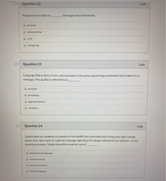 Solved Question 19 1 pts Individuals who use | Chegg.com