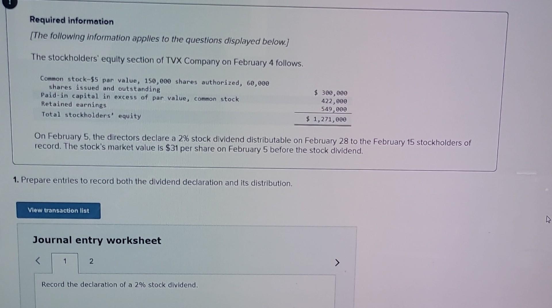 Solved Required information [The following information | Chegg.com
