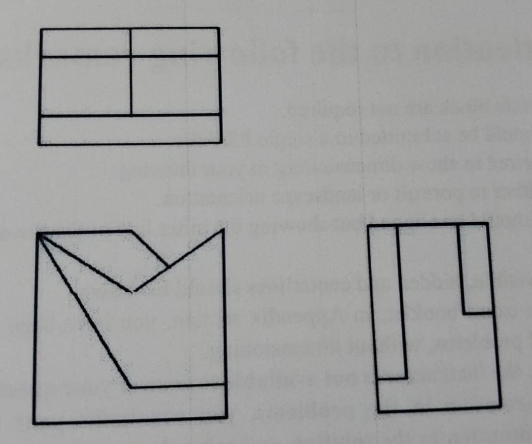 Solved Q: In the following Multiview drawing, find the | Chegg.com