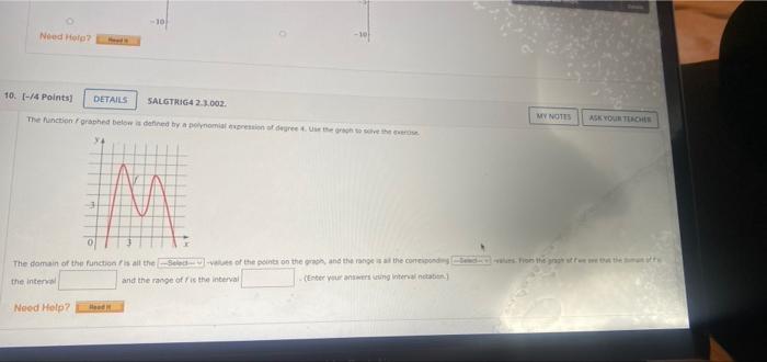 Solved 16. [-/6 Points] DETAILS SALGTRIG4 2.4.031.MI. MY | Chegg.com