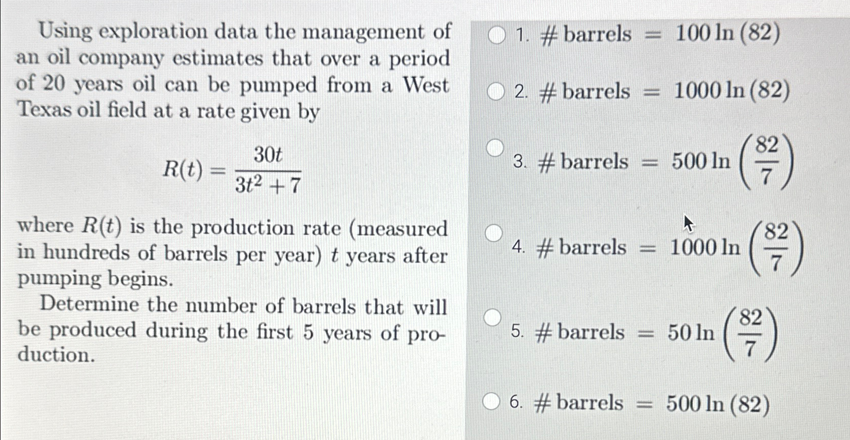Solved Using exploration data the management of an oil | Chegg.com