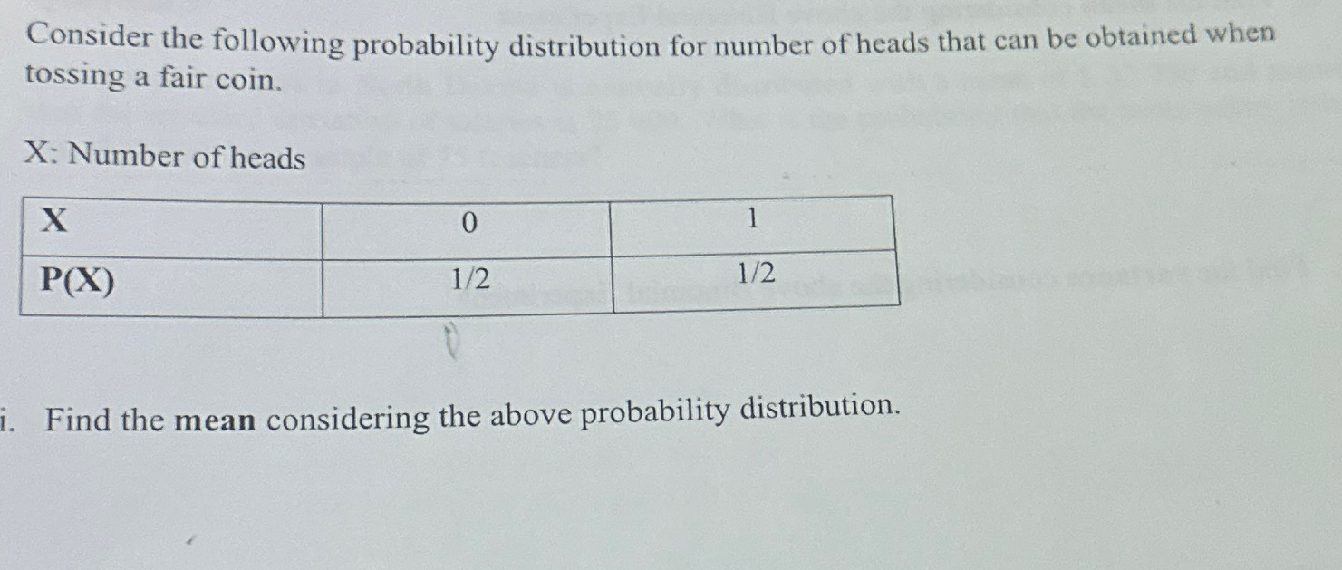 Solved Consider the following probability distribution for | Chegg.com