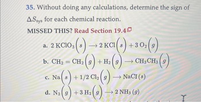 Solved 35. Without doing any calculations, determine the | Chegg.com