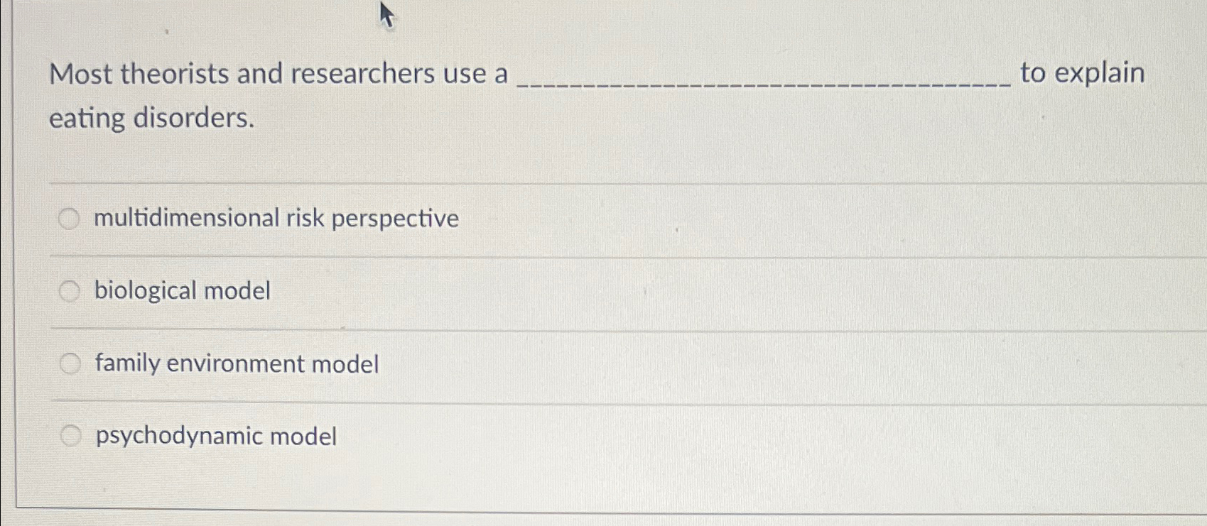 Solved Most theorists and researchers use a ﻿to explain | Chegg.com