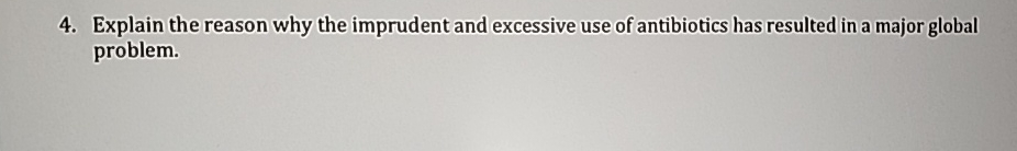 Solved Explain the reason why the imprudent and excessive | Chegg.com