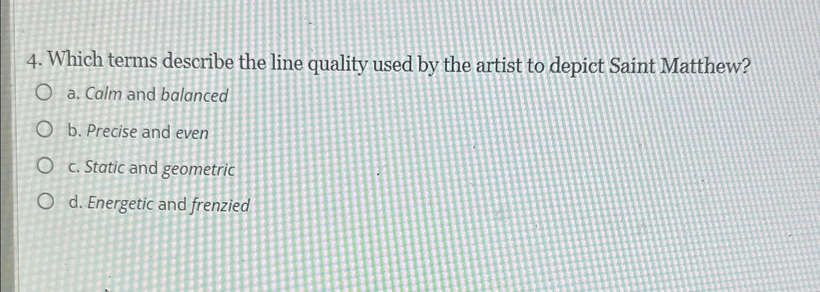 Solved Which terms describe the line quality used by the | Chegg.com