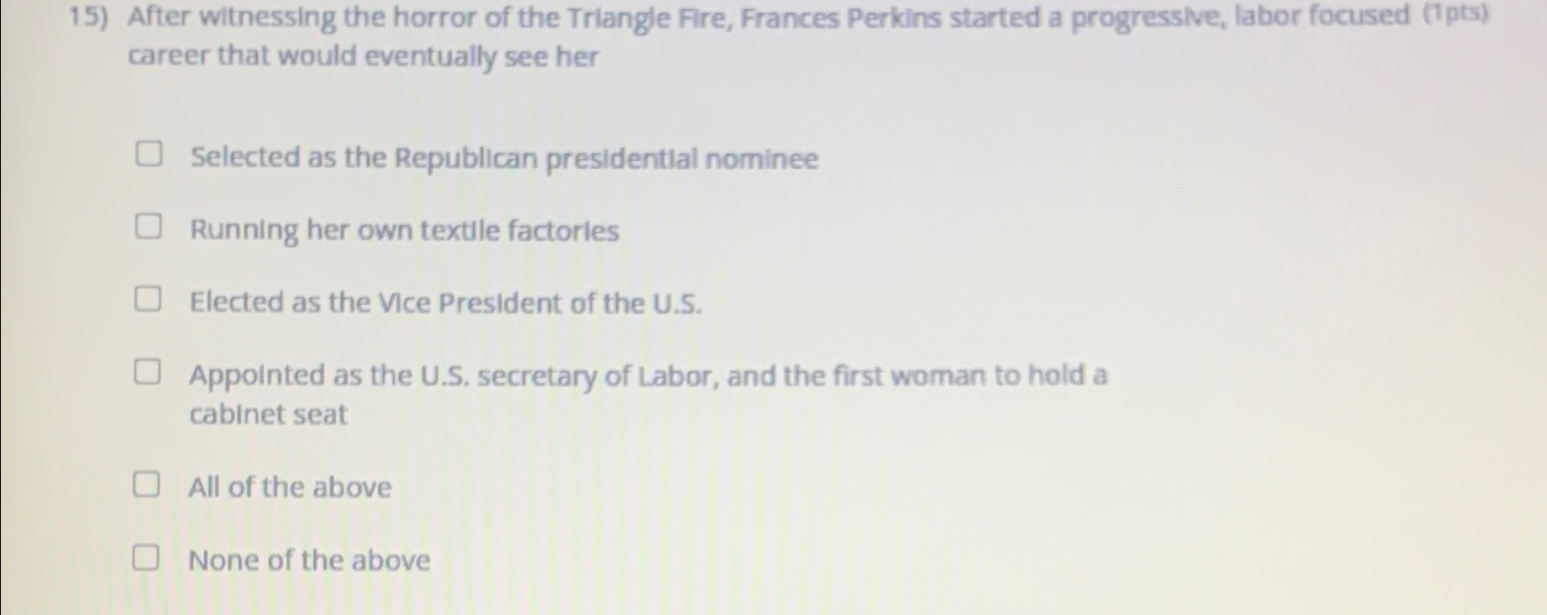 Solved After witnessing the horror of the Triangle Fire, | Chegg.com