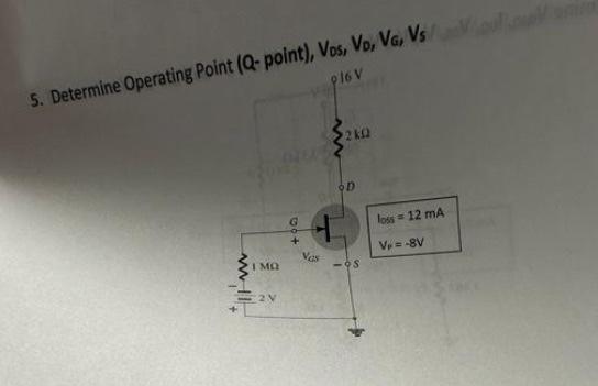 Solved 6. Determine Vaso low 5. Determine Operating P | Chegg.com