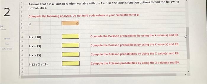 Solved Assume that is a Poisson random variable with p - 15. | Chegg.com
