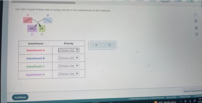 Solved Use Cahn-Ingold-Prelog nules to assign priority to | Chegg.com