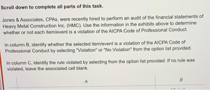 Solved Scroll down to complete all parts of this task. Jones | Chegg.com