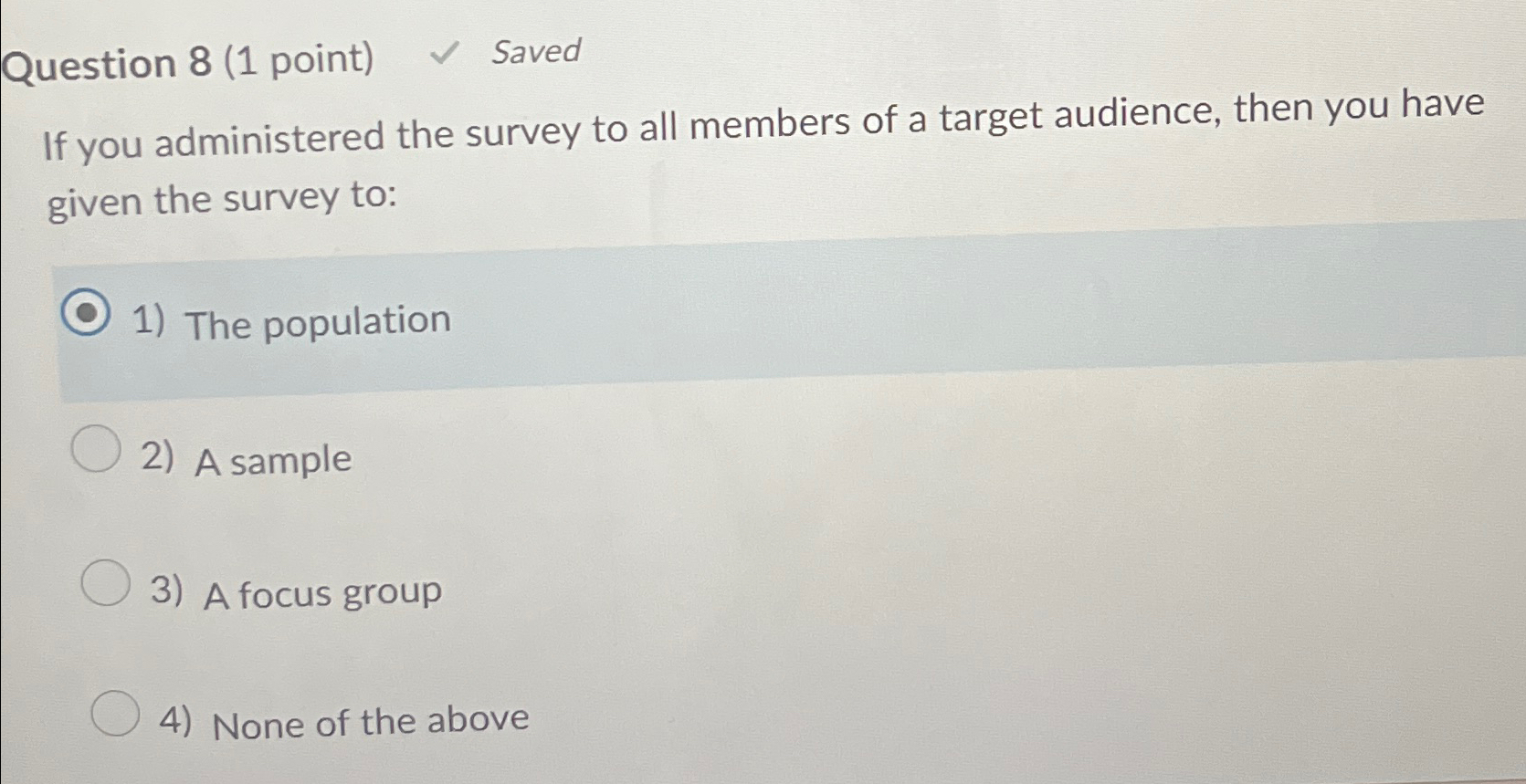 Solved Question 8 (1 point) SavedIf you administered the | Chegg.com Solved Question 8 (1 point) SavedIf you administered the | Chegg.com